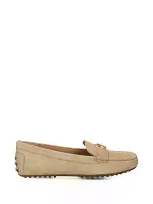 Ralph Lauren Logo Plaque Leather Loafers