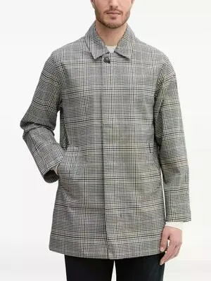 Barbour Roking Check-pattern Single-breasted Coat