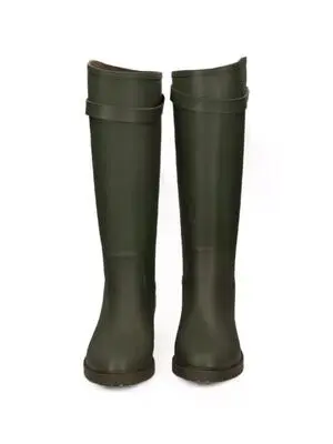 Ralph Lauren Buckled Logo Plaque Boots