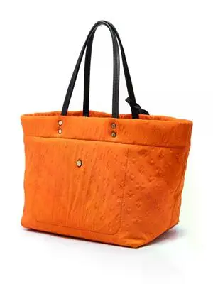 LOUIS VUITTON 2008 Monogram Embossed Neoprene Scuba Tote Bag - Orange