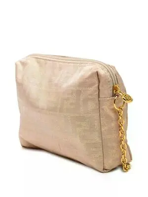 Fendi 20th Century Zucca Canvas Chain Shoulder Bag - Neutrals