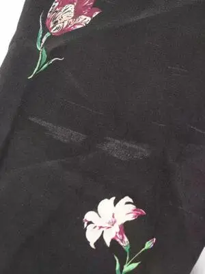 Saint Laurent 2000s Floral-pattern Silk Shirt