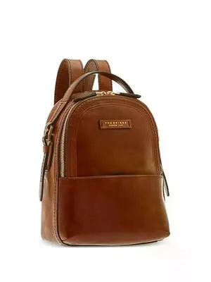 THE BRIDGE Leather Logo Plaque Backpack