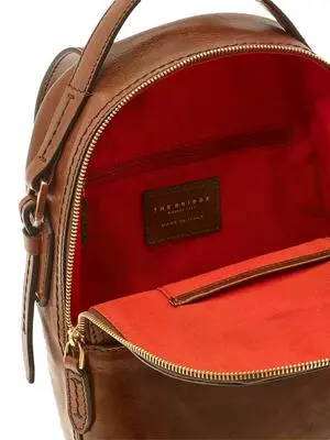 THE BRIDGE Leather Logo Plaque Backpack
