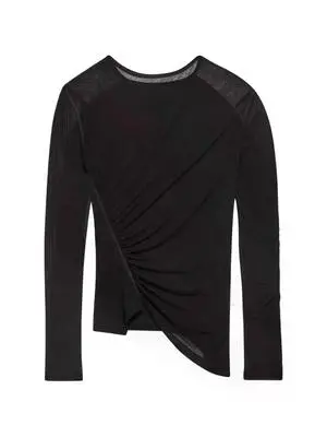 Helmut Lang Ruched Asymmetric Top