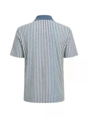 GRAN SASSO Stripe-pattern Short-sleeve Shirt