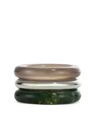 BY PARIAH Stack Trilogy Agate Rings