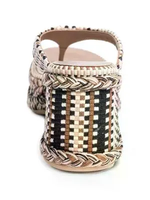 AMAMBAIH Ramona Woven Platform Sandals