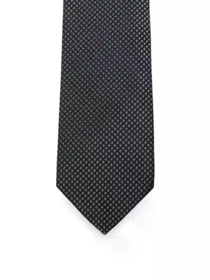 TOM FORD Houndstooth Neck Tie - Black