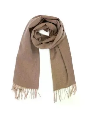 GOIA Fringed Reversible Scarf - Neutrals