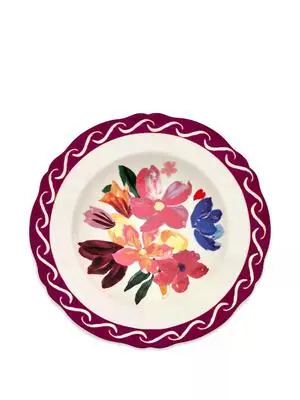 BITOSSI HOME Floral-print Scalloped Bowls - Neutrals