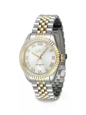 INVICTA Specialty Fluted Bezel Watch - Silver