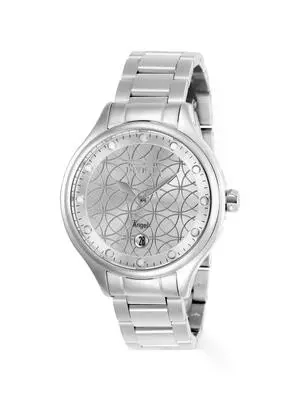 INVICTA Angel 38mm Pattern Dial Watch - Silver