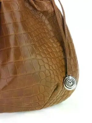 LIFFNER Croc-effect Leather Shoulder Bag