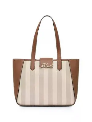 Karl Lagerfeld Logo Plaque Tote Bag