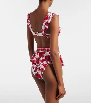 ALEXANDRA MIRO Zella Floral Bikini Bottoms