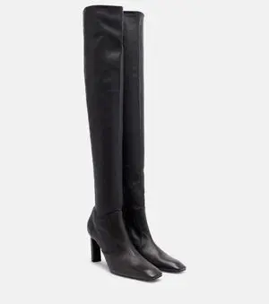 TOTEME Leather Over-the-knee Boots - Black