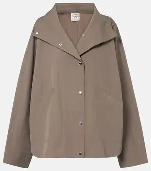 TOTEME Oversized Cotton-blend Jacket - Grey