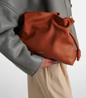 Loewe Flamenco Medium Leather Clutch