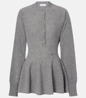 STELLA MCCARTNEY Stella McCartney Peplum Virgin Wool Top
