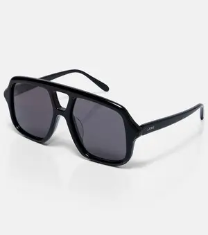 Loewe Slim Navigator Sunglasses - Black