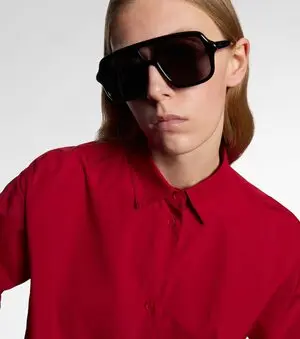 Loewe Slim Navigator Sunglasses - Black