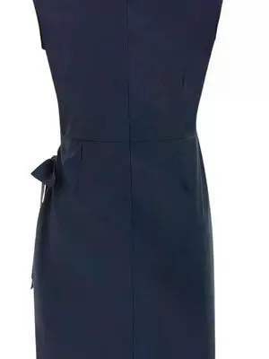 KAOS Knotted Wrap-style Midi Dress