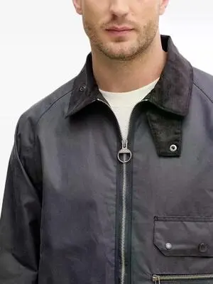 Barbour Charcoal Waxed Cotton Multi-pocket Jacket