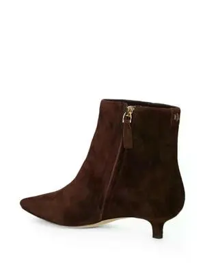 Ralph Lauren Suede Pointed-toe Ankle Boots - Brown