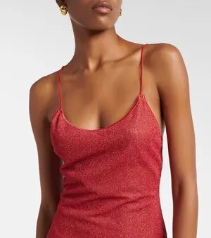 Oseree Lumière Plumage Maxi Dress