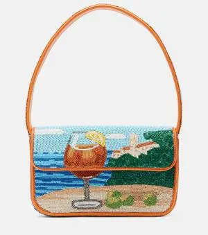 Staud Tommy Beaded Shoulder Bag - Multicoloured