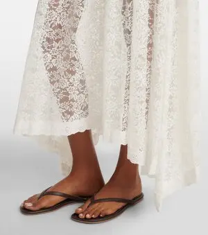 DÔEN Zinnia Asymmetric Lace Skirt