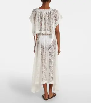 DÔEN Zinnia Asymmetric Lace Skirt