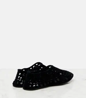 Alaïa Vienne Suede Ballet Flats