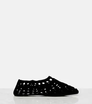 Alaïa Vienne Suede Ballet Flats