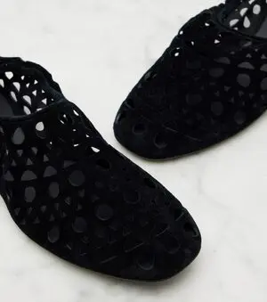 Alaïa Vienne Suede Ballet Flats