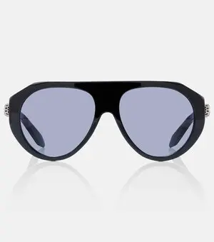 BVLGARI Aviator Sunglasses - Black