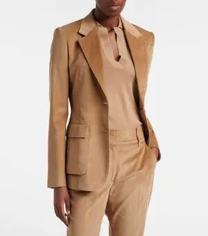 Gabriela Hearst Cascius Cashmere And Silk Polo Shirt - Brown