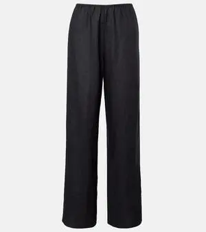 DÔEN Lavon Linen Straight Pants - Black