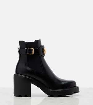 Valentino Garavani Beatle Vlogo Leather Ankle Boots