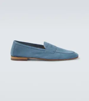 Frescobol Carioca Leme Suede Penny Loafers