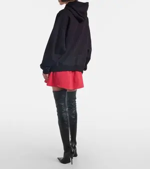 Balenciaga Cotton Mini Skirt - Red