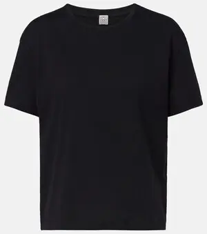 TOTEME Cotton Jersey T-shirt - Black