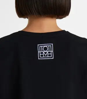 TOTEME Cotton Jersey T-shirt - Black
