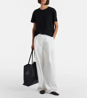 TOTEME Cotton Jersey T-shirt - Black