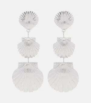 JENNIFER BEHR Selkie Drop Earrings - Silver