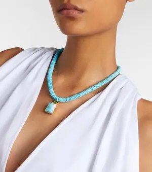 JENNIFER BEHR Alette Beaded Pendant Necklace