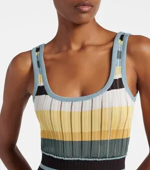 Alaïa Knitted Striped Minidress