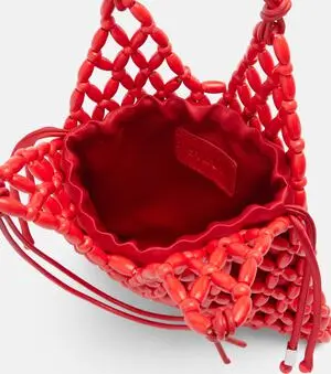 Staud Karla Beaded Top-handle Bag