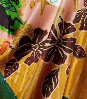 ALEMAIS X Mlak Tangible Love Printed Silk Twill Scarf